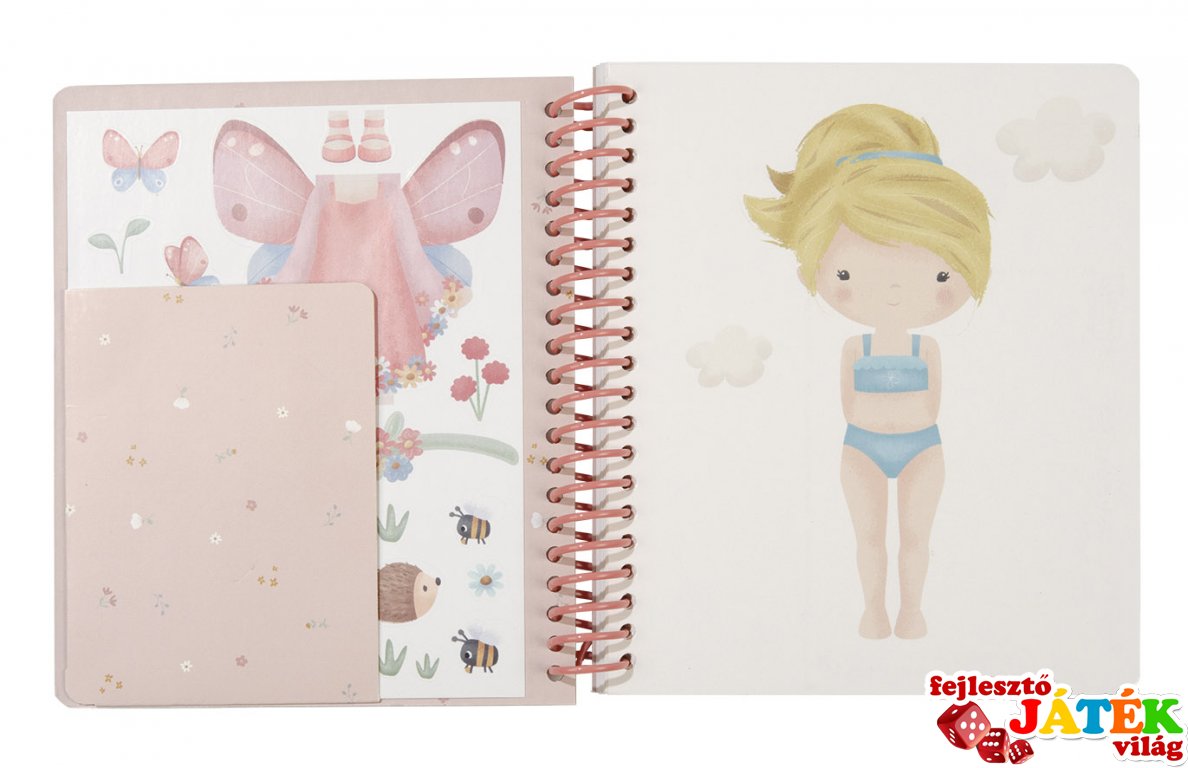 Öltöztess fel matricás füzet Rosa és barátai, Little Dutch kreatív szett